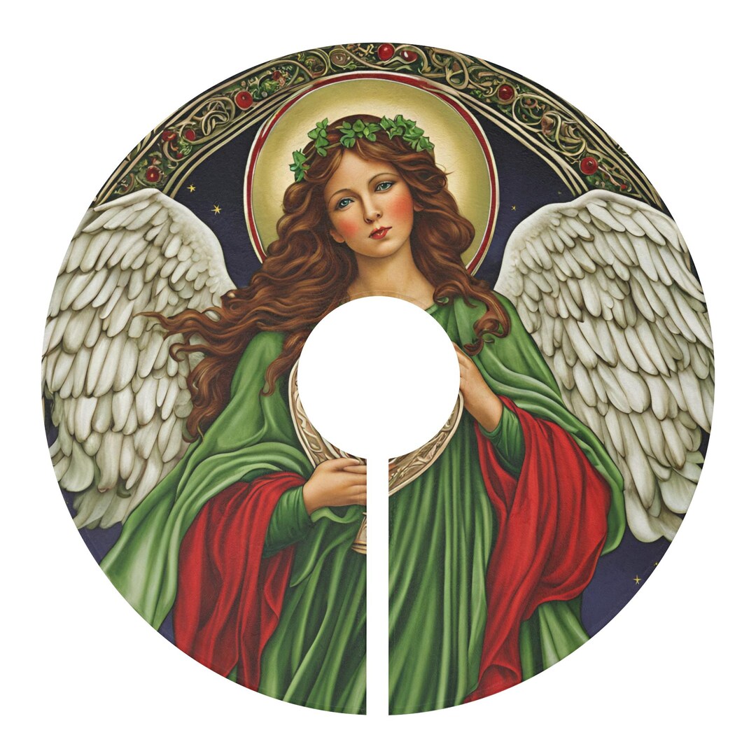 Christmas Tree Skirts Celtic Irish Angel Christmas Tree Skirt Irish ...
