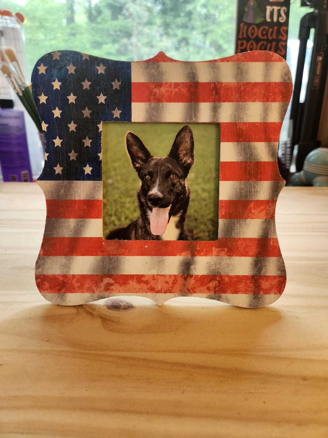 American Flag Picture Frame - Etsy