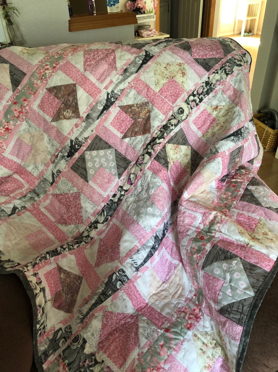 Pink Toned Quilt - Etsy