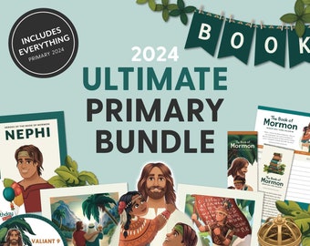 Book of Mormon 2024 Primary Handouts // LDS Primary, Primary Presidency, Primary 2024, Book of ...