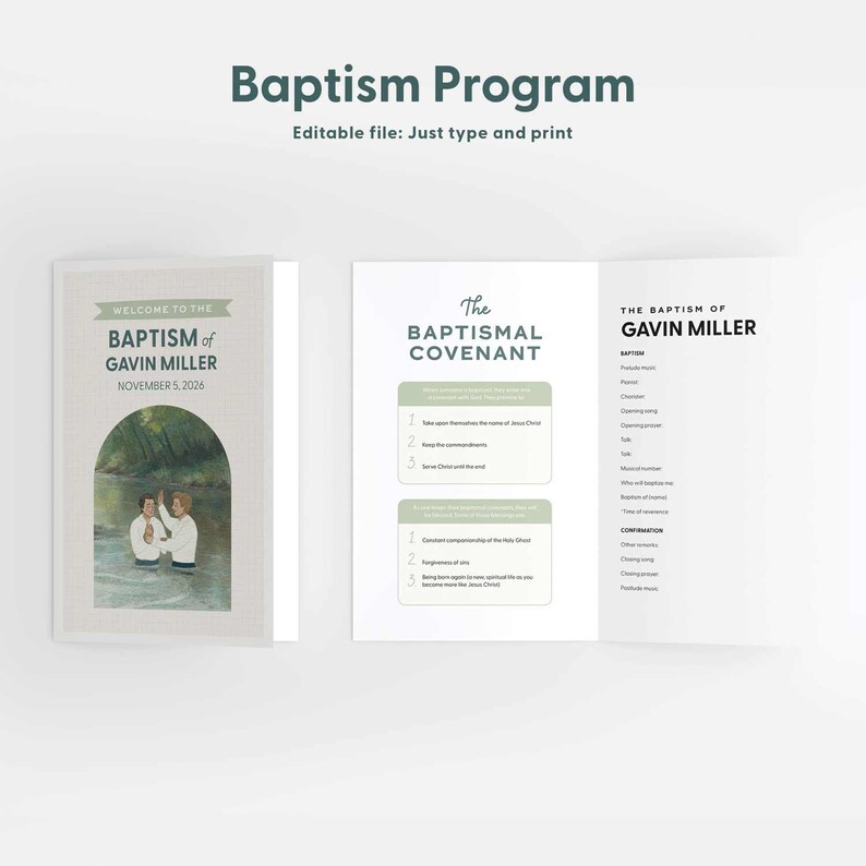 2026 Primary-old Testament-baptism Kit - Etsy