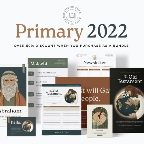 Come Follow Me Primary 2022 ELEMENTARY: Old Testament Lesson - Etsy
