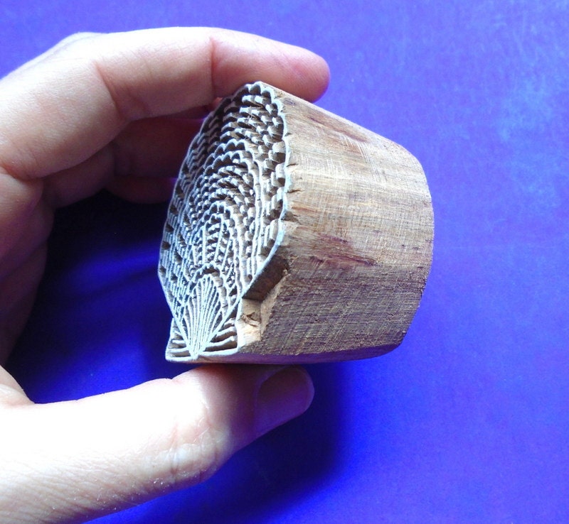 Sea Shell Pottery Wood Stamp Hand Carved Fabric Textile Indian - Etsy