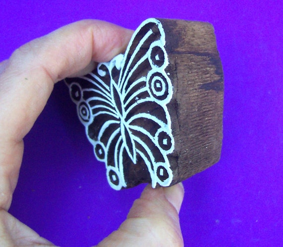 Stamps Paper Butterfly Hand Carved Wood Fabric Clay Pottery Stamp ...