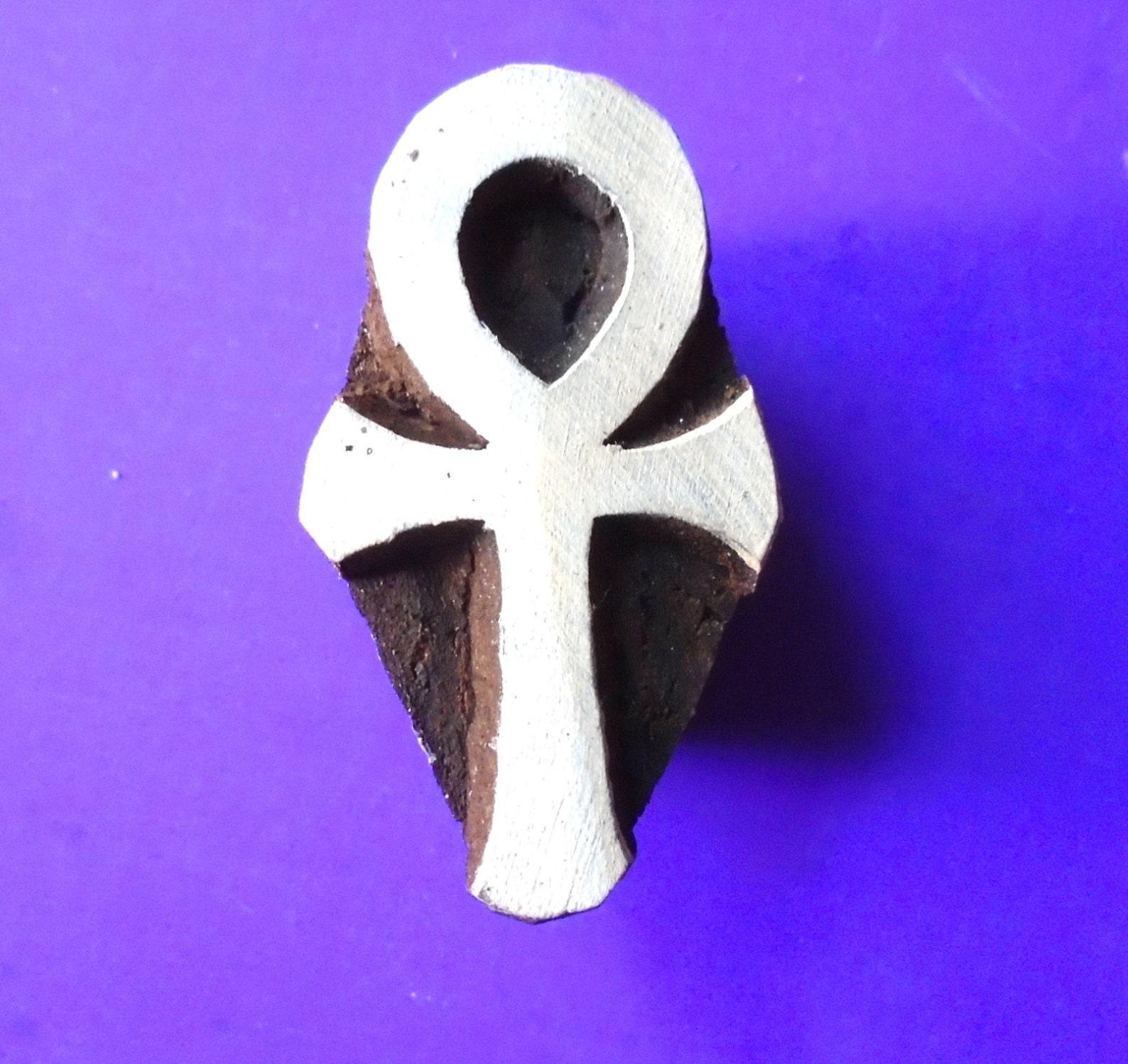 Ankh Egyptian Cross Stamp Hand Carved Fabric Textile Wood Clay Henna ...