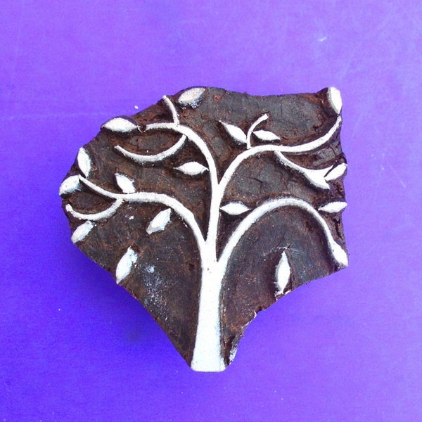 Block Print Tree - Etsy