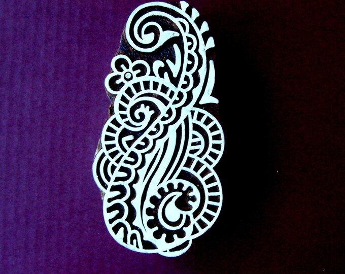 Hand Carved Textile Fabric Traditional Wood Stamp Indian Print - Etsy