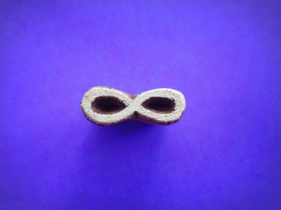 Infinity Symbol Sign Stamp Wood Printing Block for Textile Fabric ...