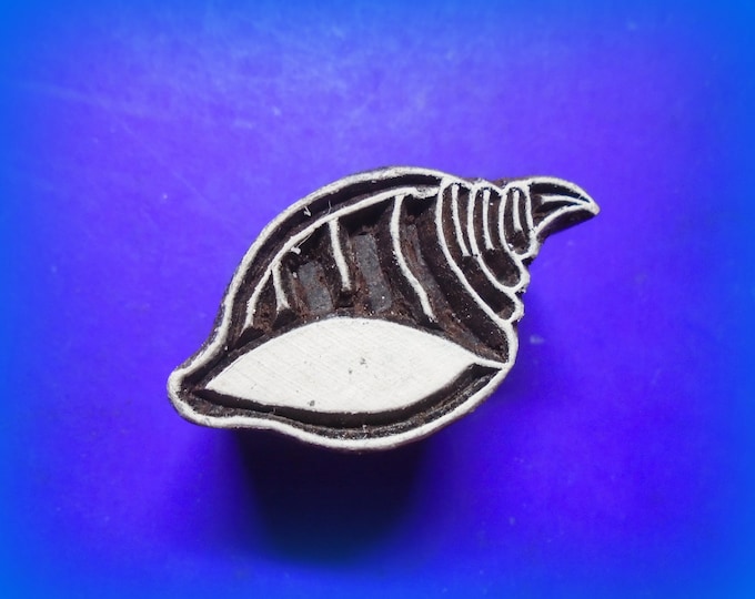 Seashell Wood Stamp Hand Carved Fabric Textile Pottery Clay | Etsy