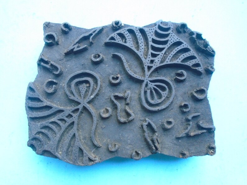 Jellyfish Antique Vintage Wood Batik Textile Clay Pottery Sea - Etsy