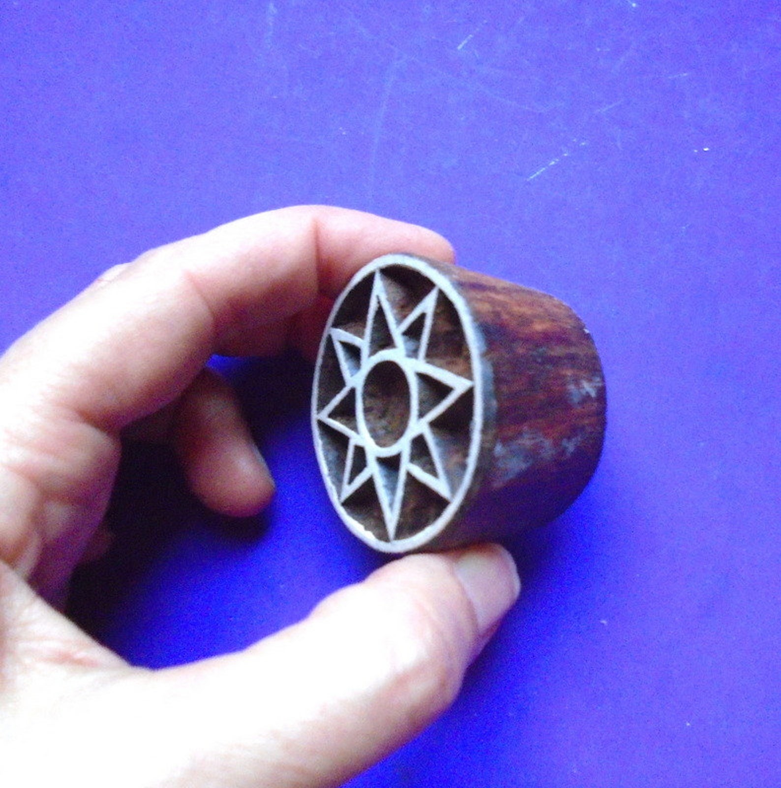 Native American Hope Hand Carved Print Block Symbol Star - Etsy