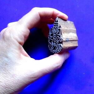 Ganesh Hand Carved Wood Stamp Indian Print Block (S1) - Etsy