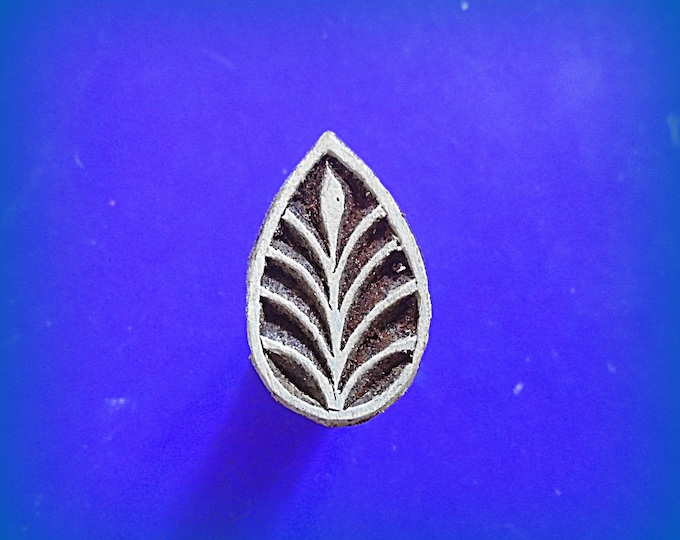 Small Spiral Wood Stamp Hand Carved Fabric Textile Indian Print Block ...