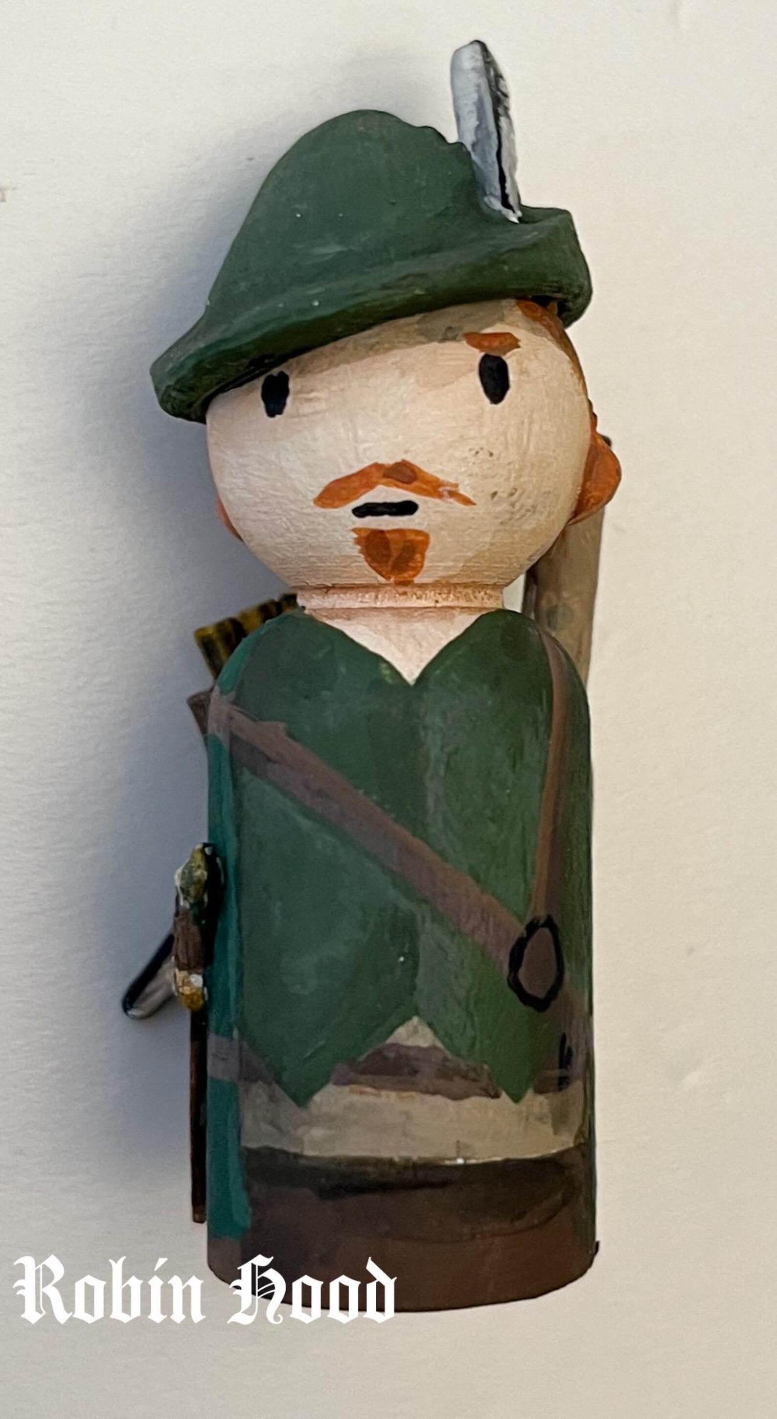 Robin Hood Wooden Peg Dolls 10 Total Including Robin Hood, the Sheriff ...