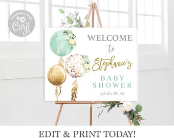 Mint Baby Shower - Etsy