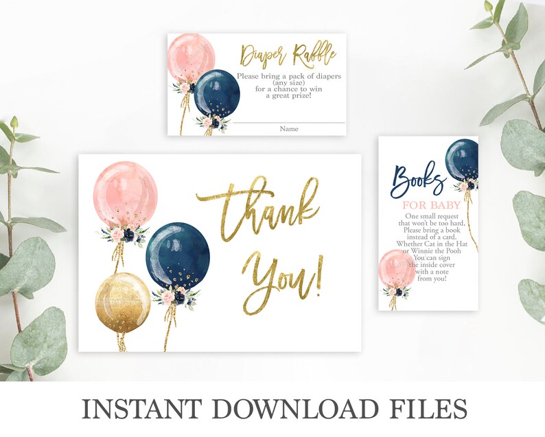 Baby Name Suggestion Card Gender Reveal Game Pink and Navy | Etsy