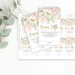 Baby Shower Bundle, Thank You Cards, Bring a Book, Diaper Raffle ...