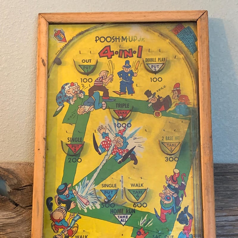Vintage Baseball Pinball - Etsy