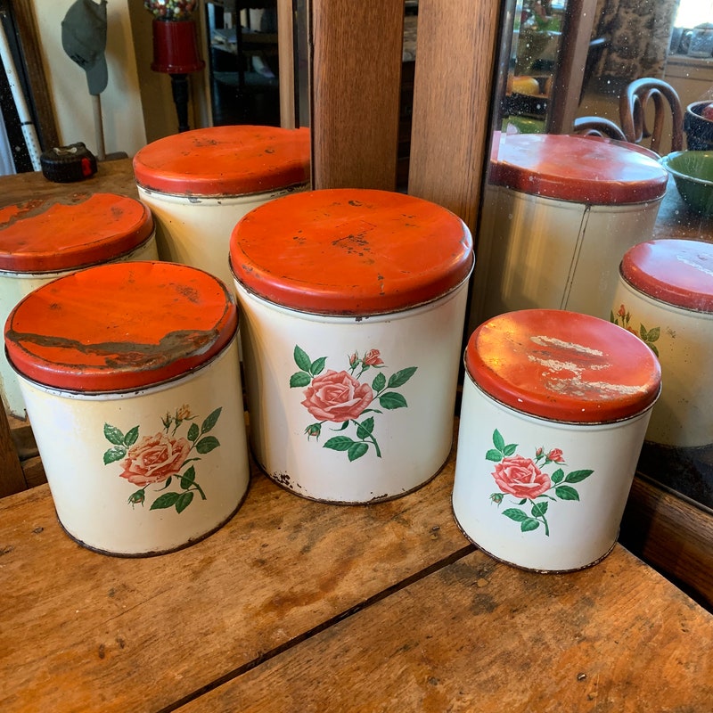 Pink Canisters - Etsy