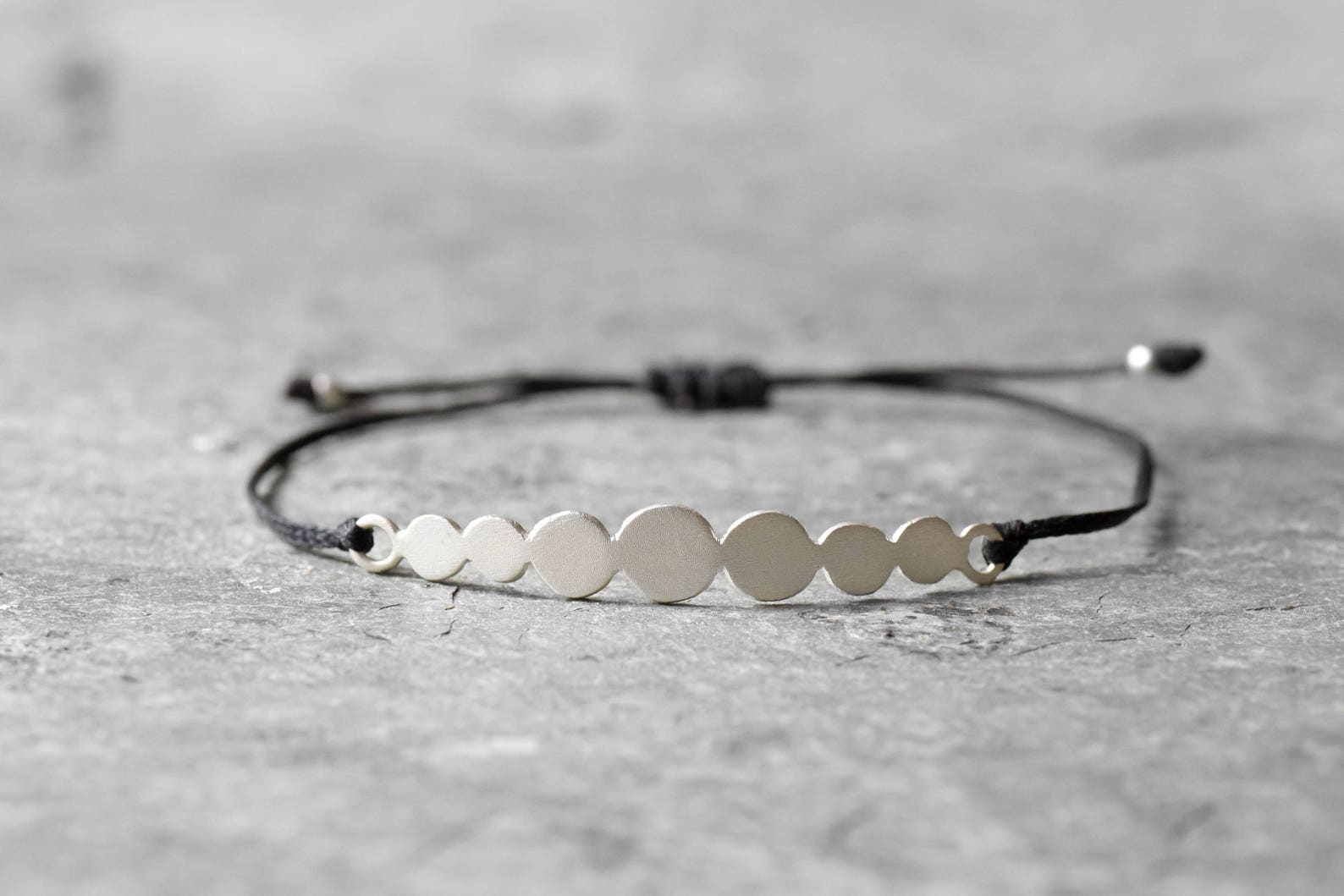 Sea Pebble Bracelet Sterling Silver Bracelet Simple - Etsy