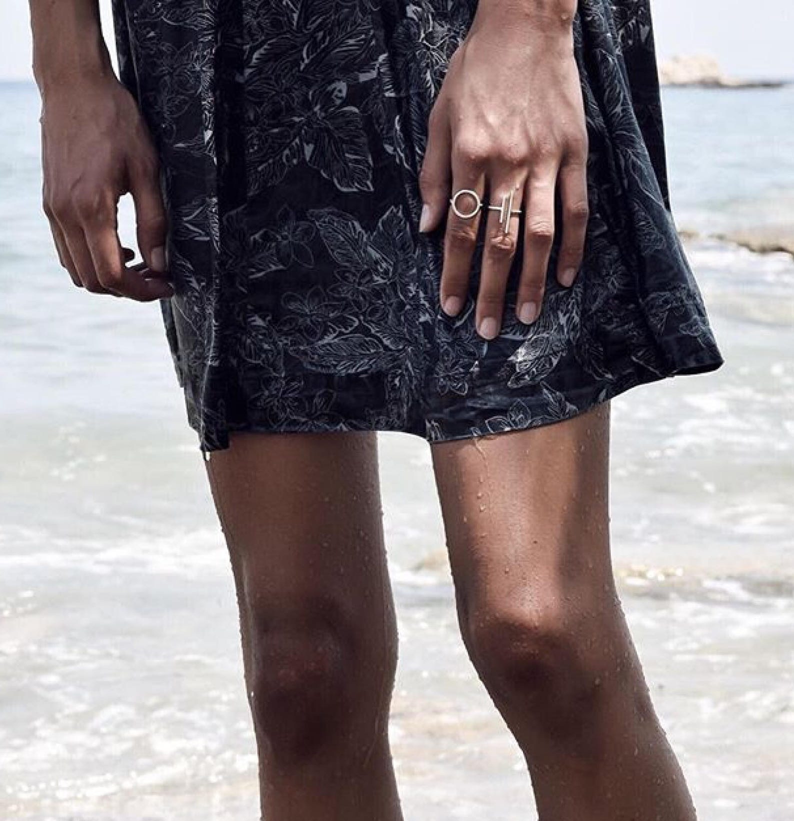 Parallel Bar Ring Parallel Ring Long Silver Bar Ring - Etsy