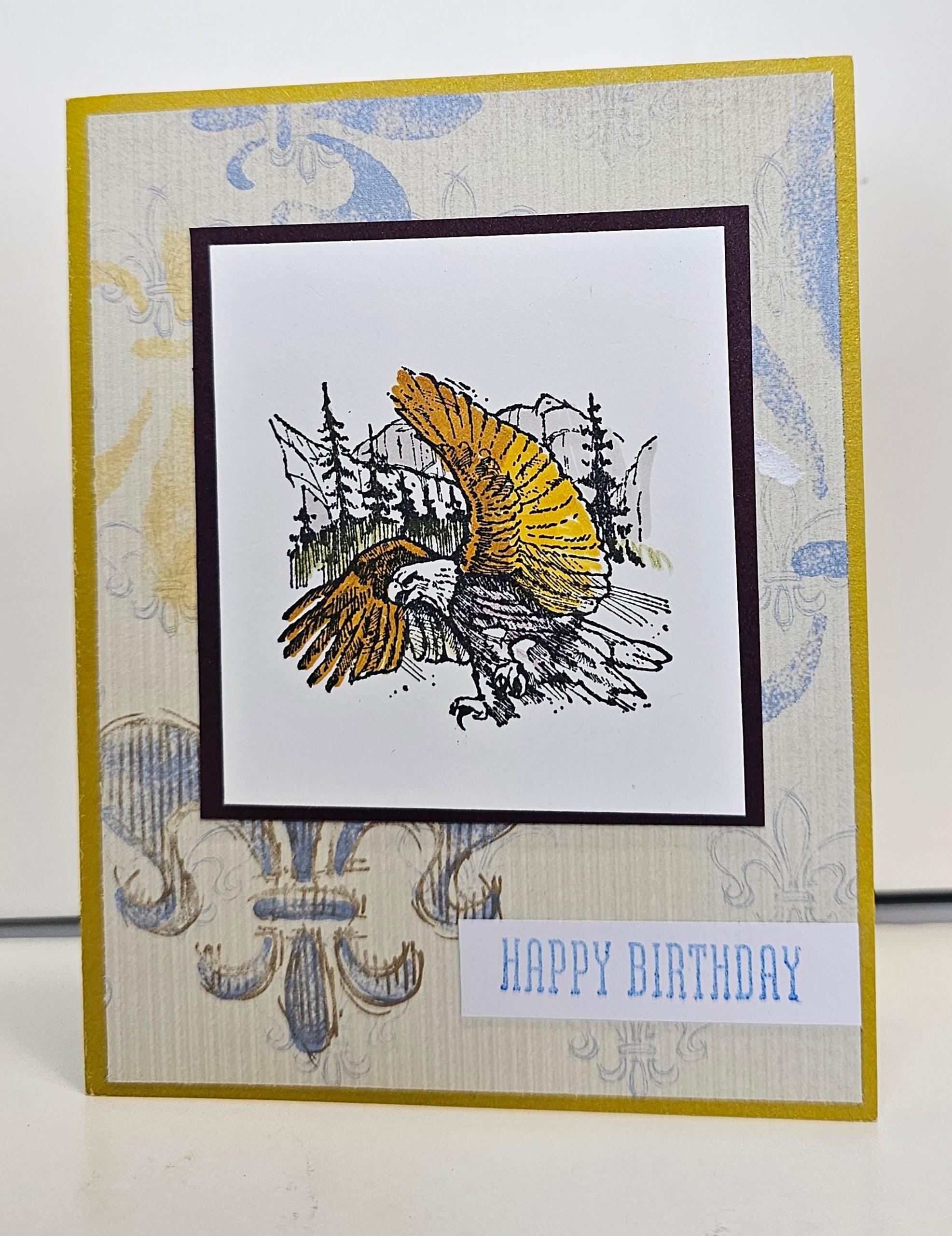 Soaring Eagle Birthday Card, Masculine, Man, Nature Lover, Birds of ...
