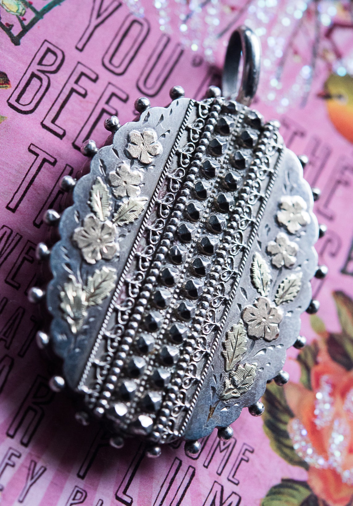 Unique Antique Coin Silver Locket - Etsy