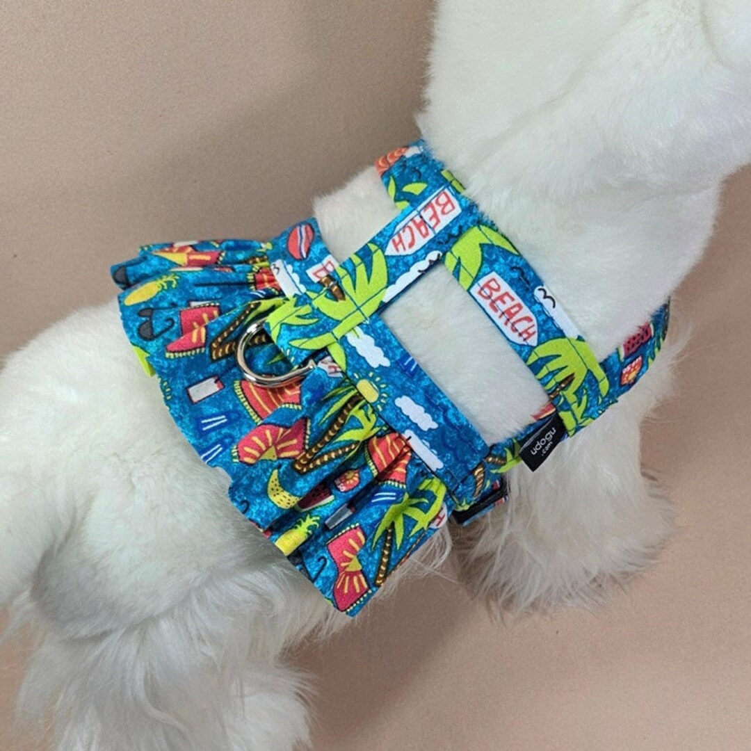 Dog Harness - Beach Fancy Ruffle Easy-on Harness - 9 Sizes - Etsy