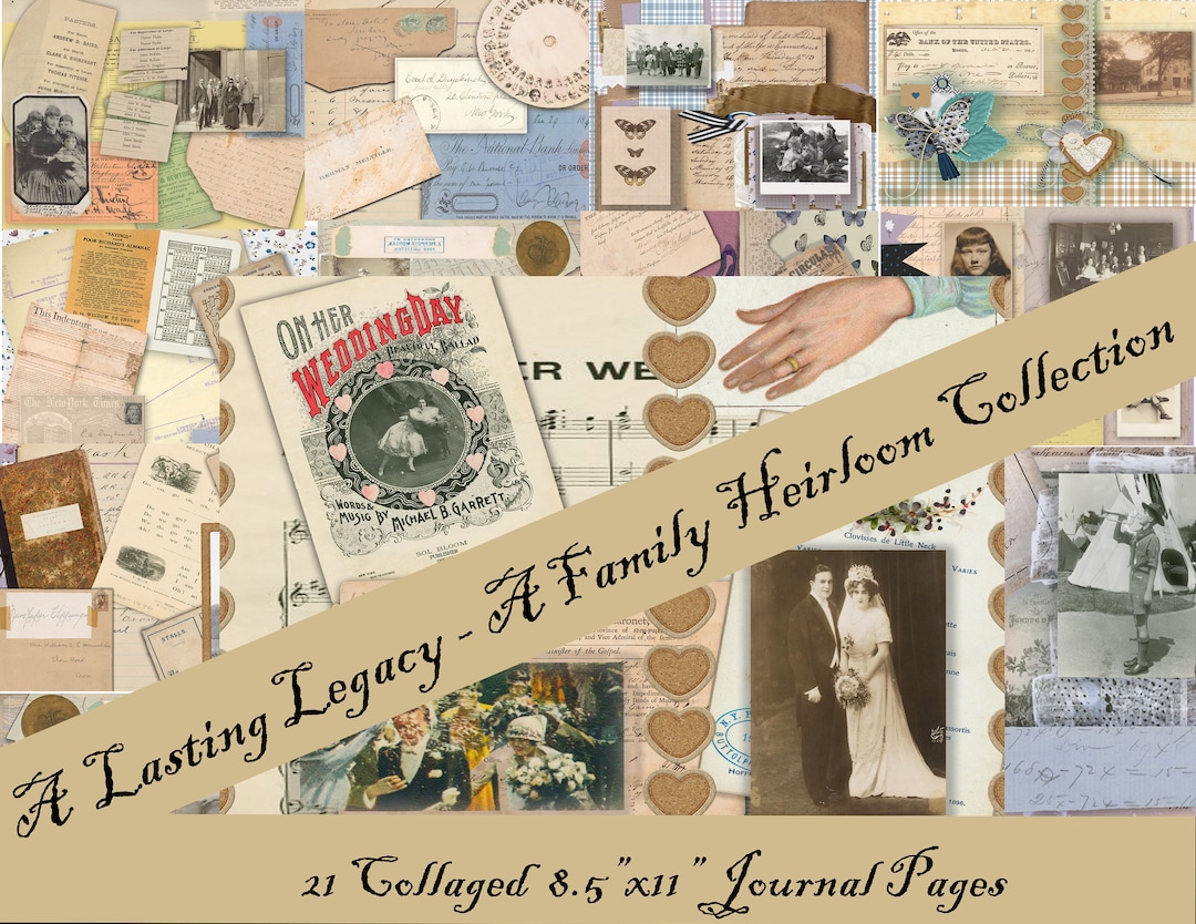 Lasting Legacy: Collage Pages Junk Journal Kit - Etsy