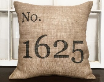 Number pillow | Etsy