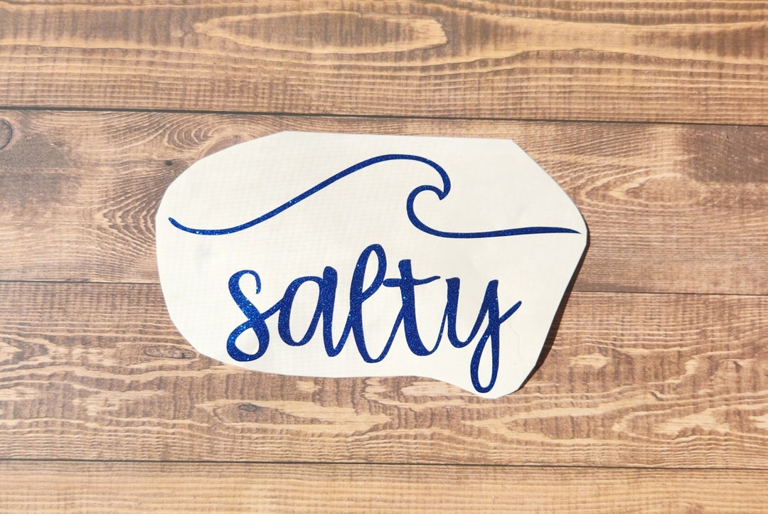 Salty Decal, Salty Sticker, Ocean Decal, Ocean Sticker, Wave Decal ...