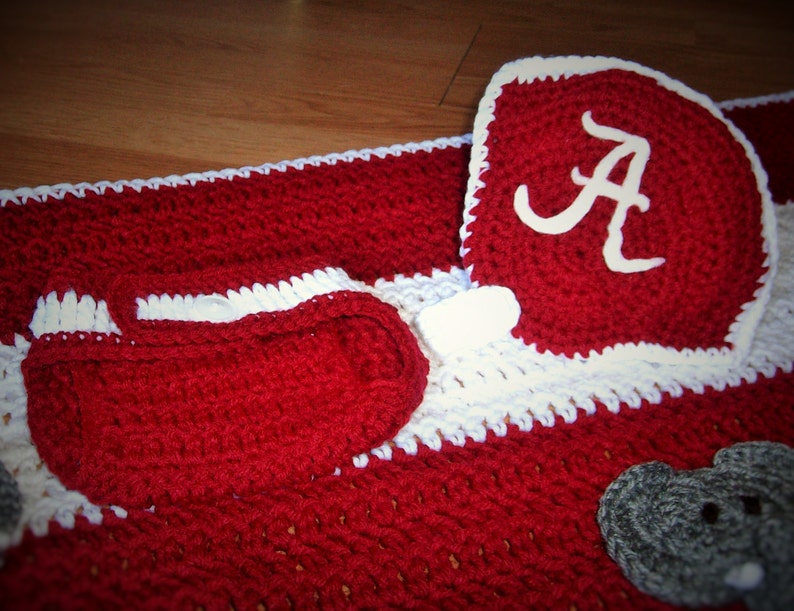 Made to Order Handmade Crochet Alabama Crimson Tide Baby | Etsy