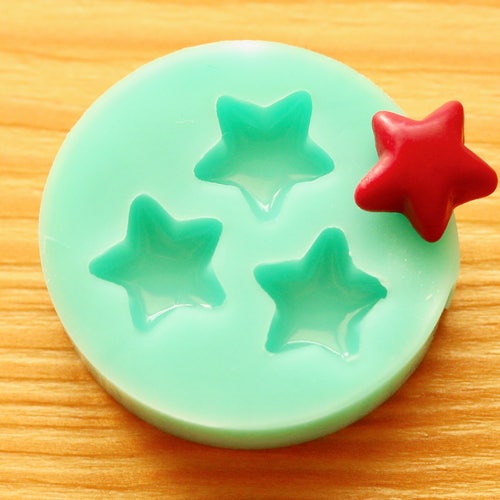 TINY Moons & Stars Clear Silicone Mold | Etsy