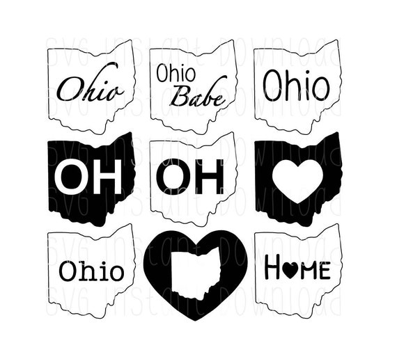 Ohio State Pride SVG Bundle & PNG PDF Graphic Design Die - Etsy