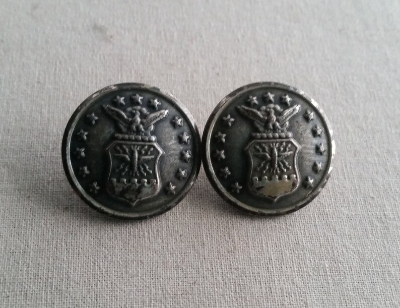 Vintage Gold Military Metal Buttons Set of 2 Shank Buttons 30mm - Etsy