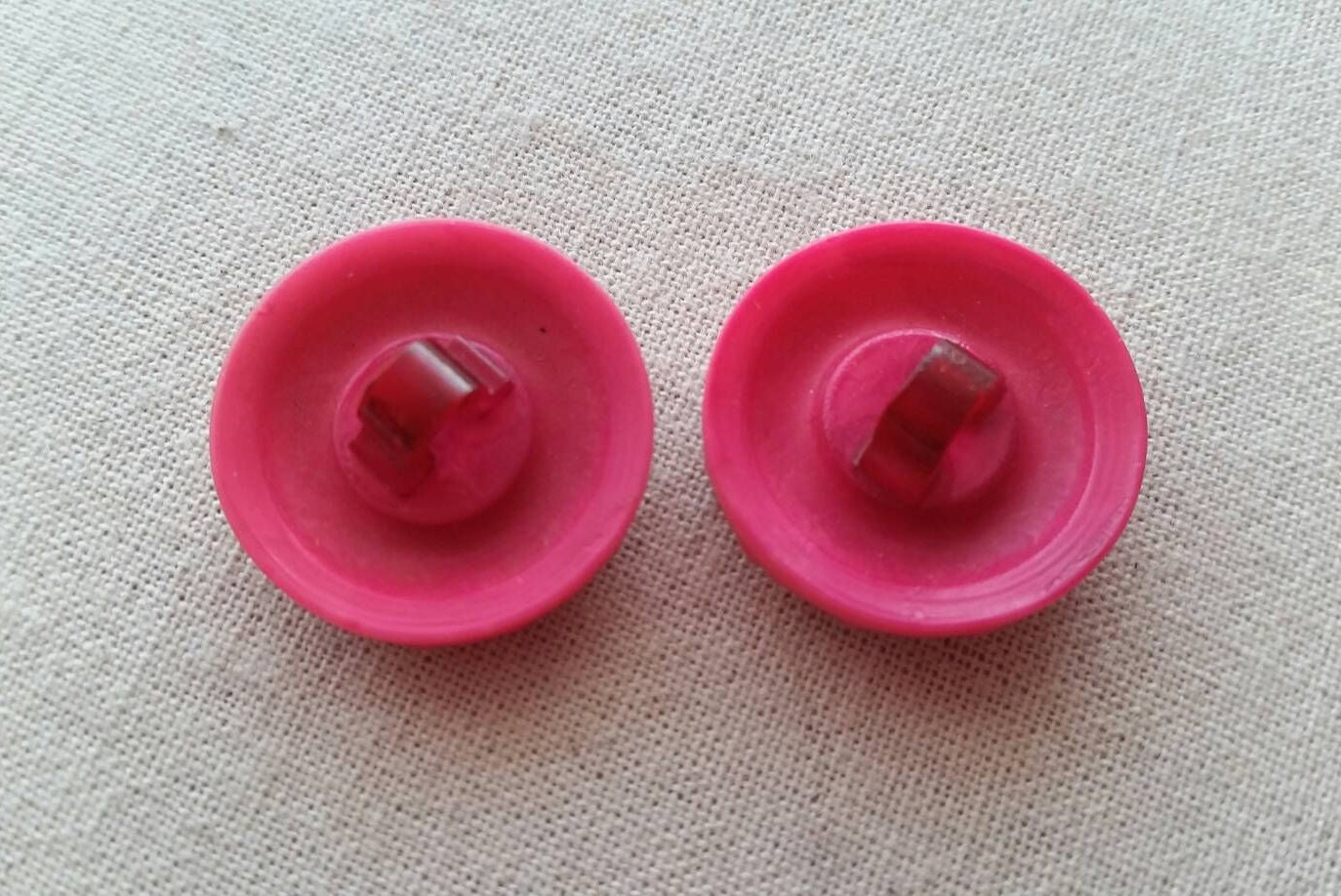 Vintage Pink Set of 2 Raised Buttons With Flower Like Weaved - Etsy UK