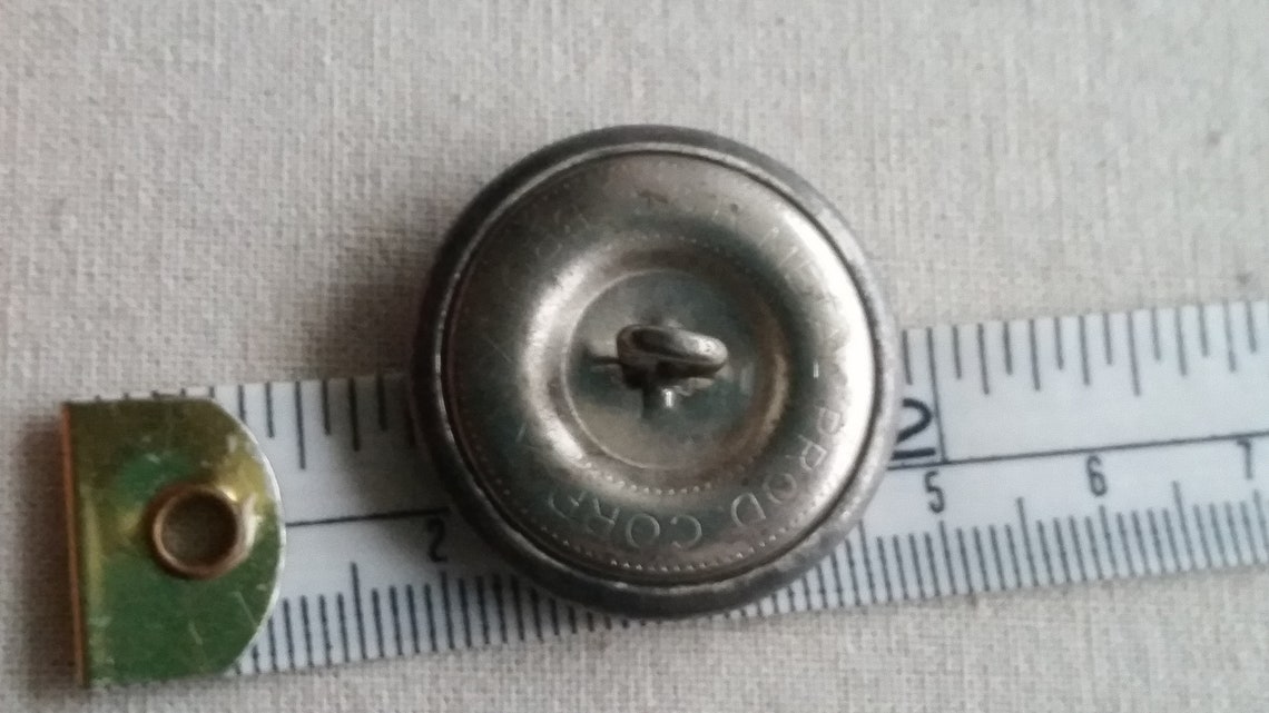 Vintage Gold Military Metal Buttons Set of 2 Shank Buttons - Etsy