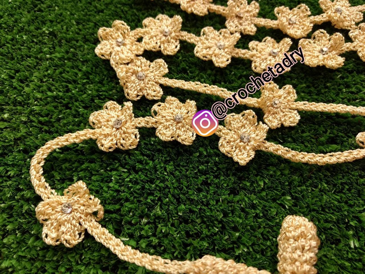 Crochet Wedding Lasso Golden Ivory / Lazo De Boda Crochet - Etsy