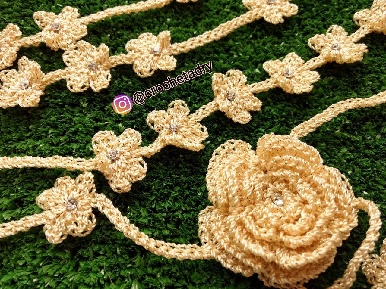 Crochet Wedding Lasso Golden Ivory / Lazo De Boda Crochet - Etsy