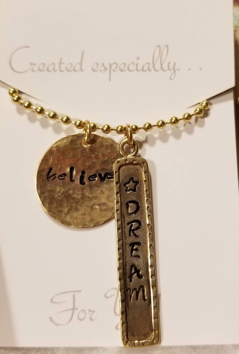 Inspirational Necklace, Motivational Necklace, Graduate Gift ...