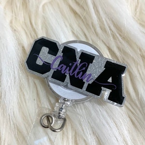 Personalized CNA Nurse Name Badge Reel/ ID Holder - Etsy