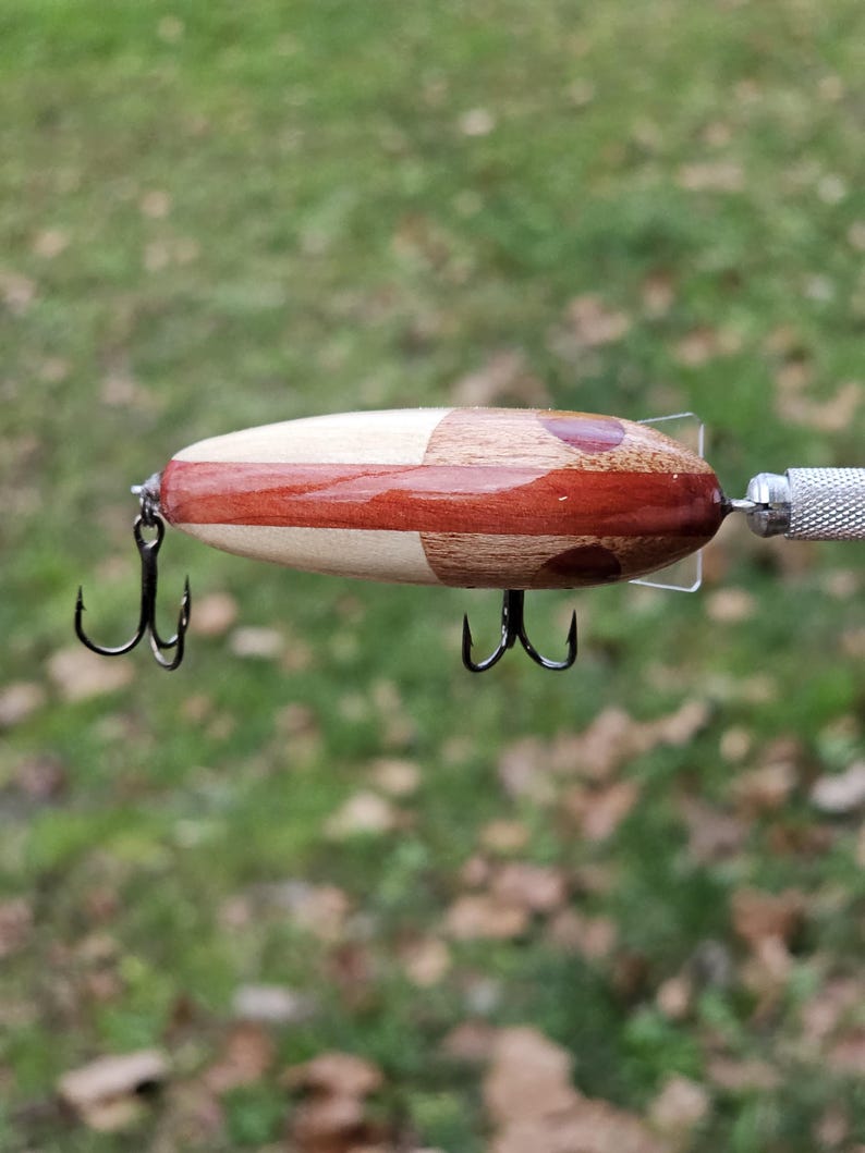 Handmade Wooden Fishing Lure. From Scratch Custom Made Crankbait. With ...