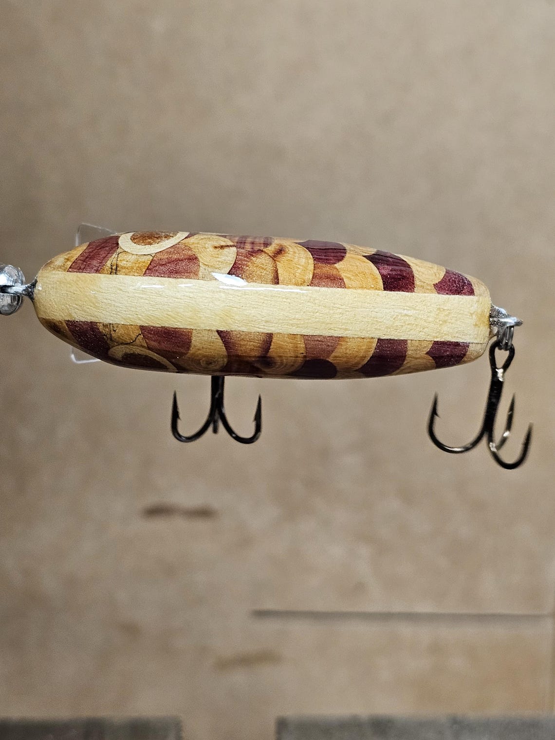Handmade Wooden Fishing Lure. From Scratch Custom Made Crankbait ...