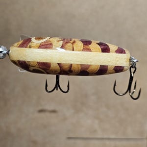 Handmade Wooden Fishing Lure. From Scratch Custom Made Crankbait ...