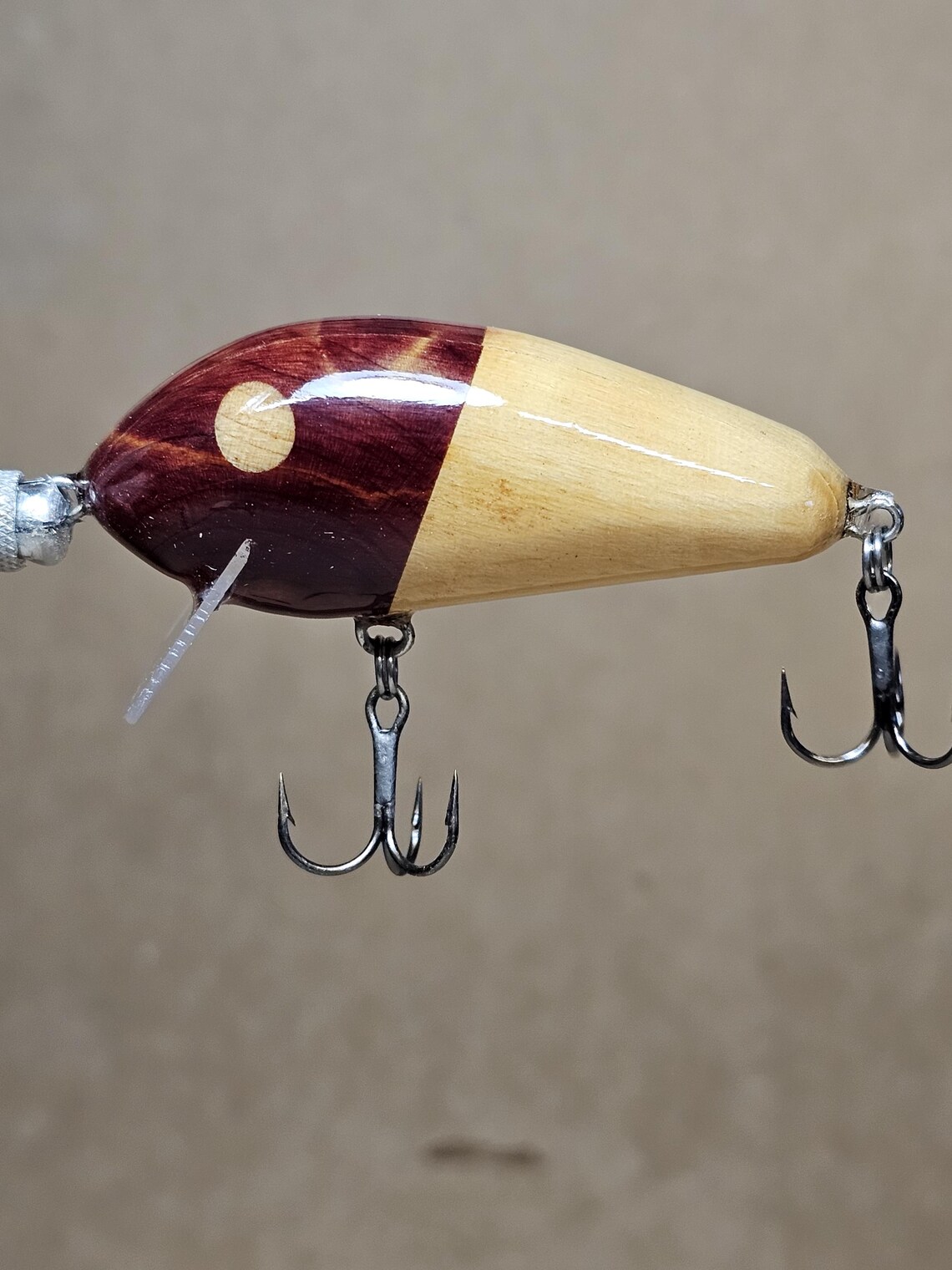 Handmade Wooden Fishing Lure. From Scratch Custom Made Crankbait. With ...