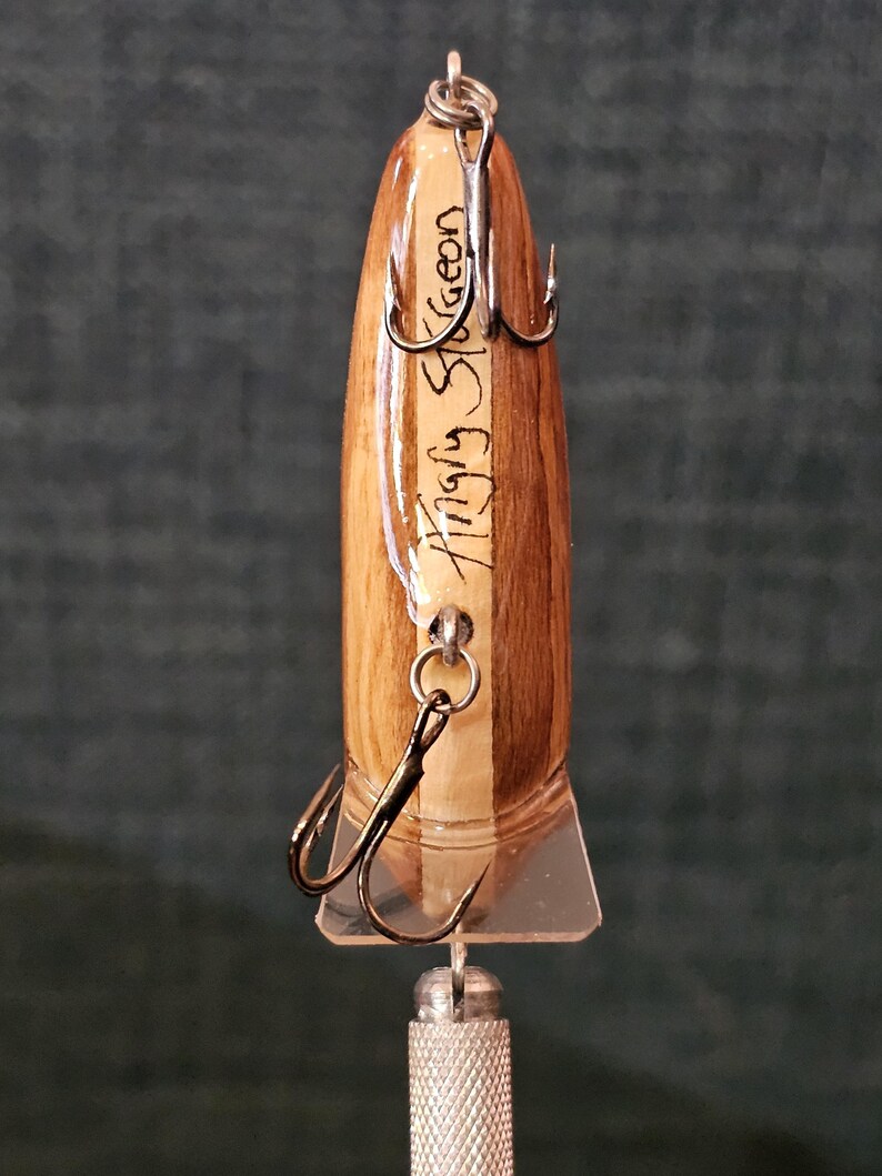 Handmade Wooden Fishing Lure. From Scratch Custom Made Crankbait. With ...