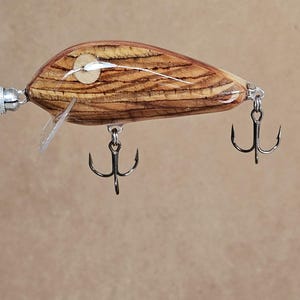 Handmade Wooden Fishing Lure. From Scratch Custom Made Crankbait ...