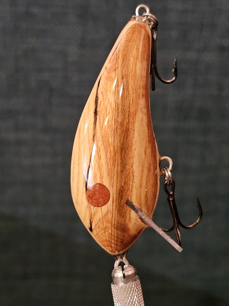 Handmade Wooden Fishing Lure. From Scratch Custom Made Crankbait. With ...