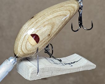 Handmade Wooden Fishing Lure. From Scratch Custom Made Crankbait ...