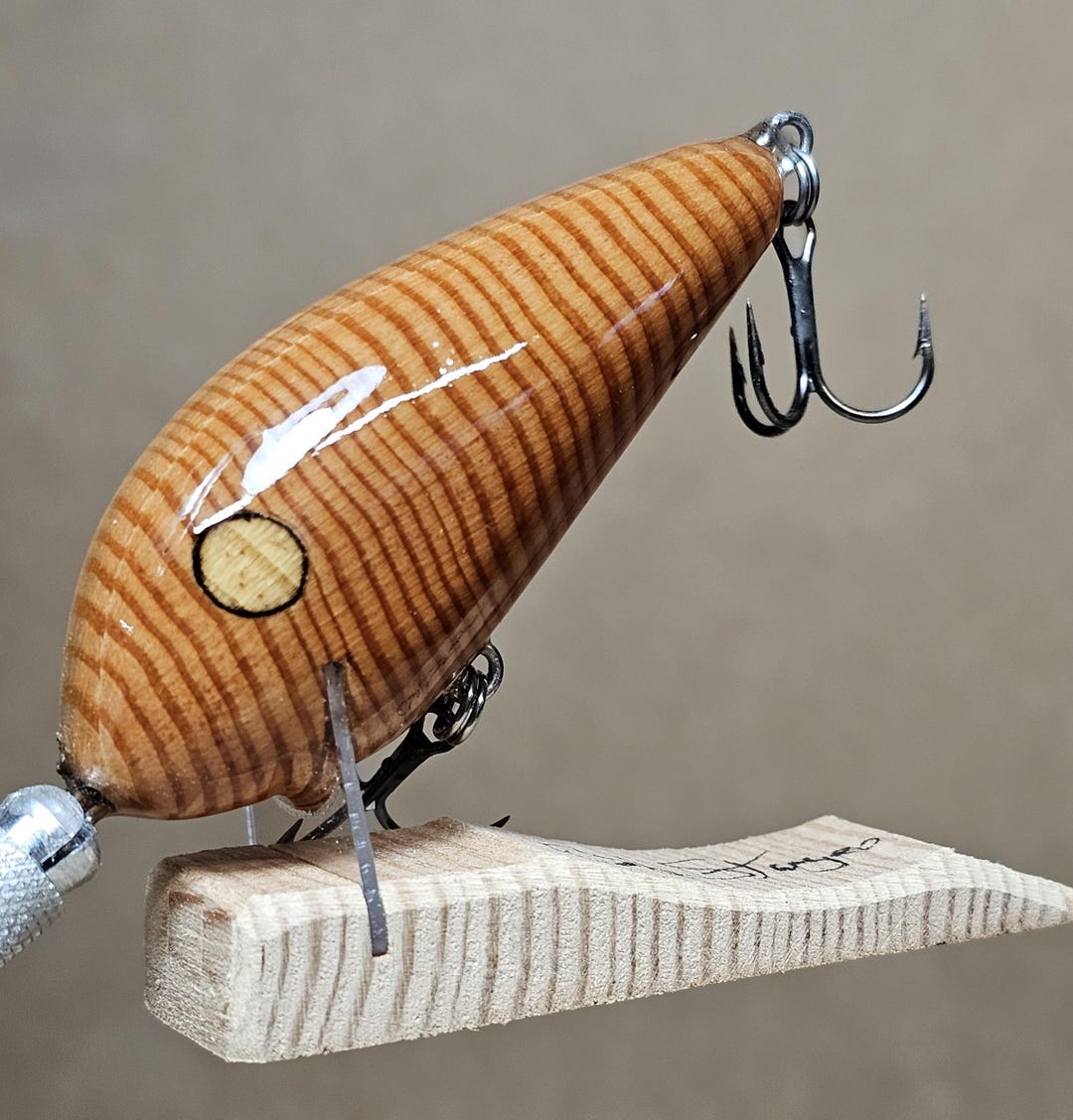 Handmade Wooden Fishing Lure. From Scratch Custom Made Crankbait. Made ...